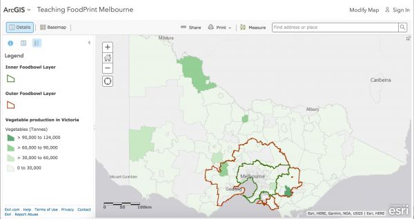Mapping Melbourne's foodbowl